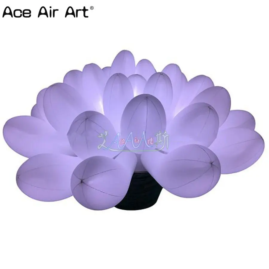 Beautiful Color Changing LED Light Inflatable Flower Replica Flower ...