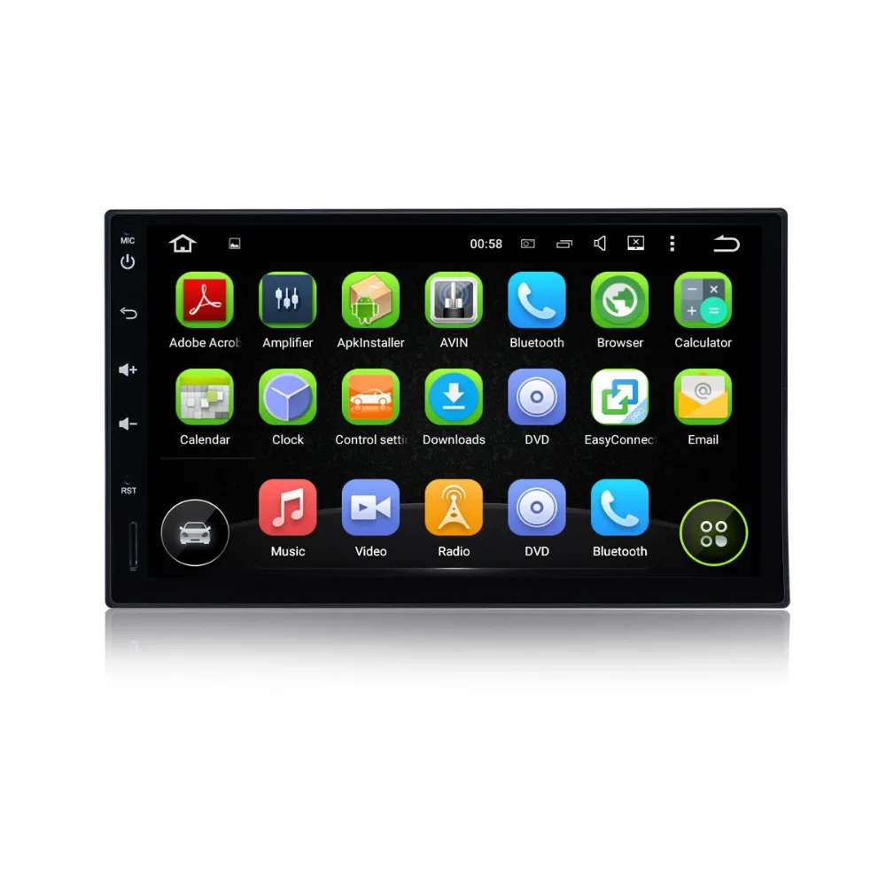 1024 x 600 2 din android car radio gps 2din Android 5.1 universale Car ...