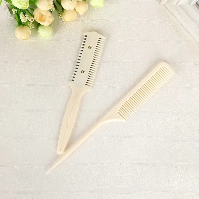 8pcs Professional Hair Thinning Combs Razor Cutting Comb Tool Trimmer ...