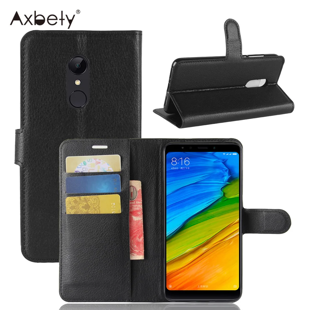 Fashion Leather Case For Xiaomi Redmi5 4x 5 Plus Case Magnetic Wallet ...