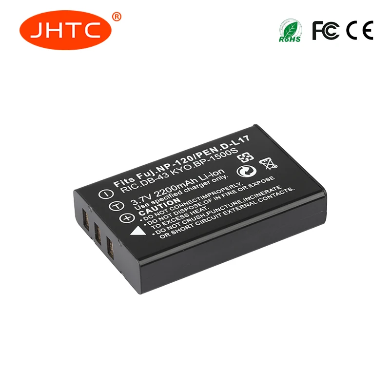 JHTC 2200mAh NP 120 FNP120 NP120 Camera Battery for Fujifilm FinePix ...