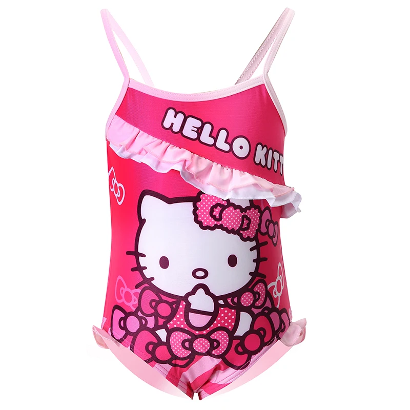 Free shipping Kids Swimwear hello kitty children swimwear one pieces ...