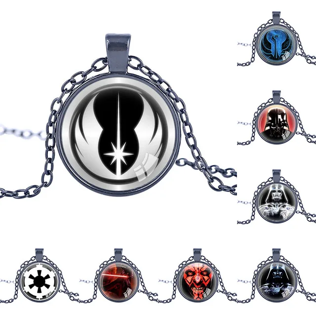 Star Wars Jedi Order Logo Symbol Necklace Round Photo Glass Pendant ...