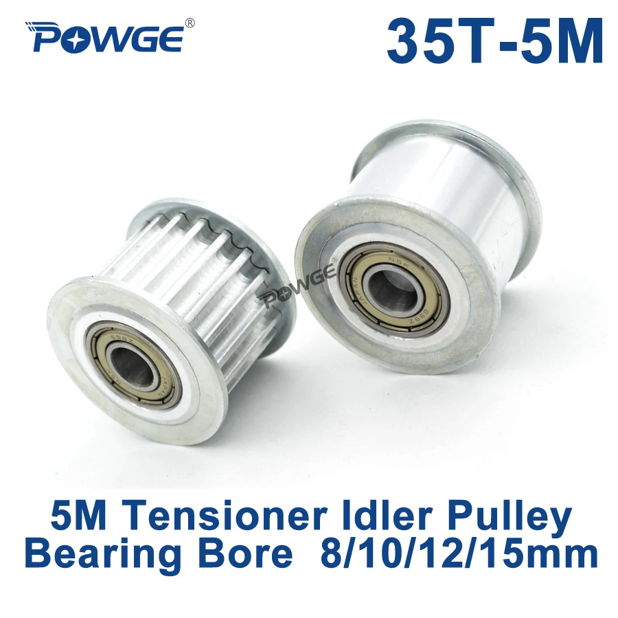 Powge 36 Teeth 5m Idler Pulley Tensioner Wheel Bore 8/10/12/15mm With ...