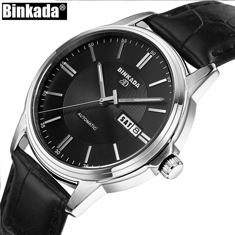 New Classic Simple BINKADA Automatic Watch Men High Quality Mechanical ...