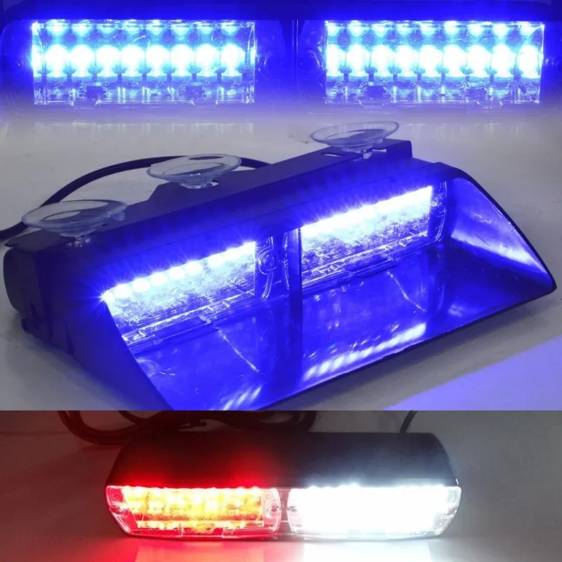 16 Led 48w Police Warning Signal Viper S2 Car Dash/windshield Strobe ...