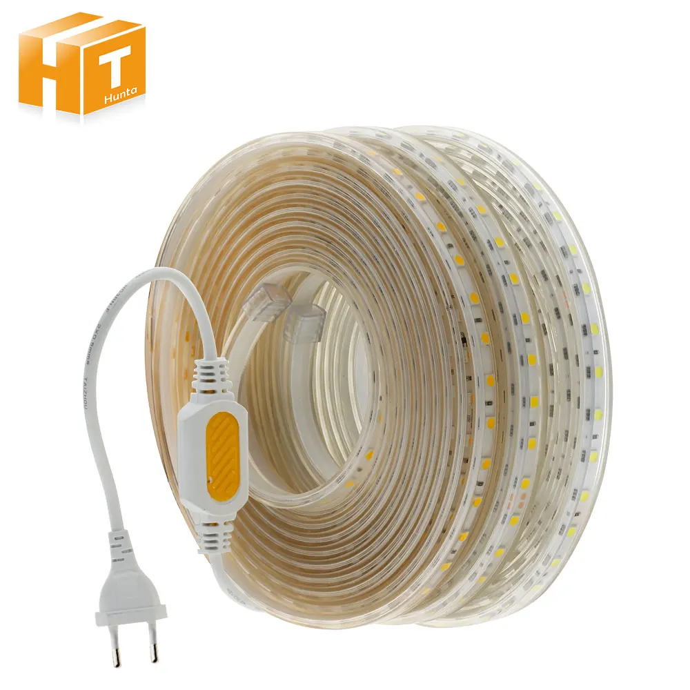 Aliexpress.com : Buy AC220V LED Strip 5050 High Safety High Brightness ...