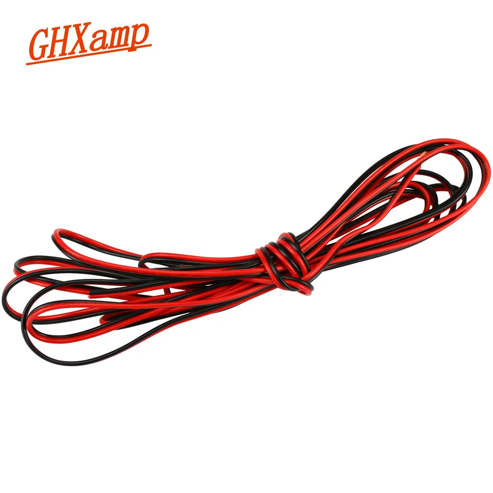 GHXAMP Speaker Cable Audio Line 1 square Millimeter Pure Copper Red ...