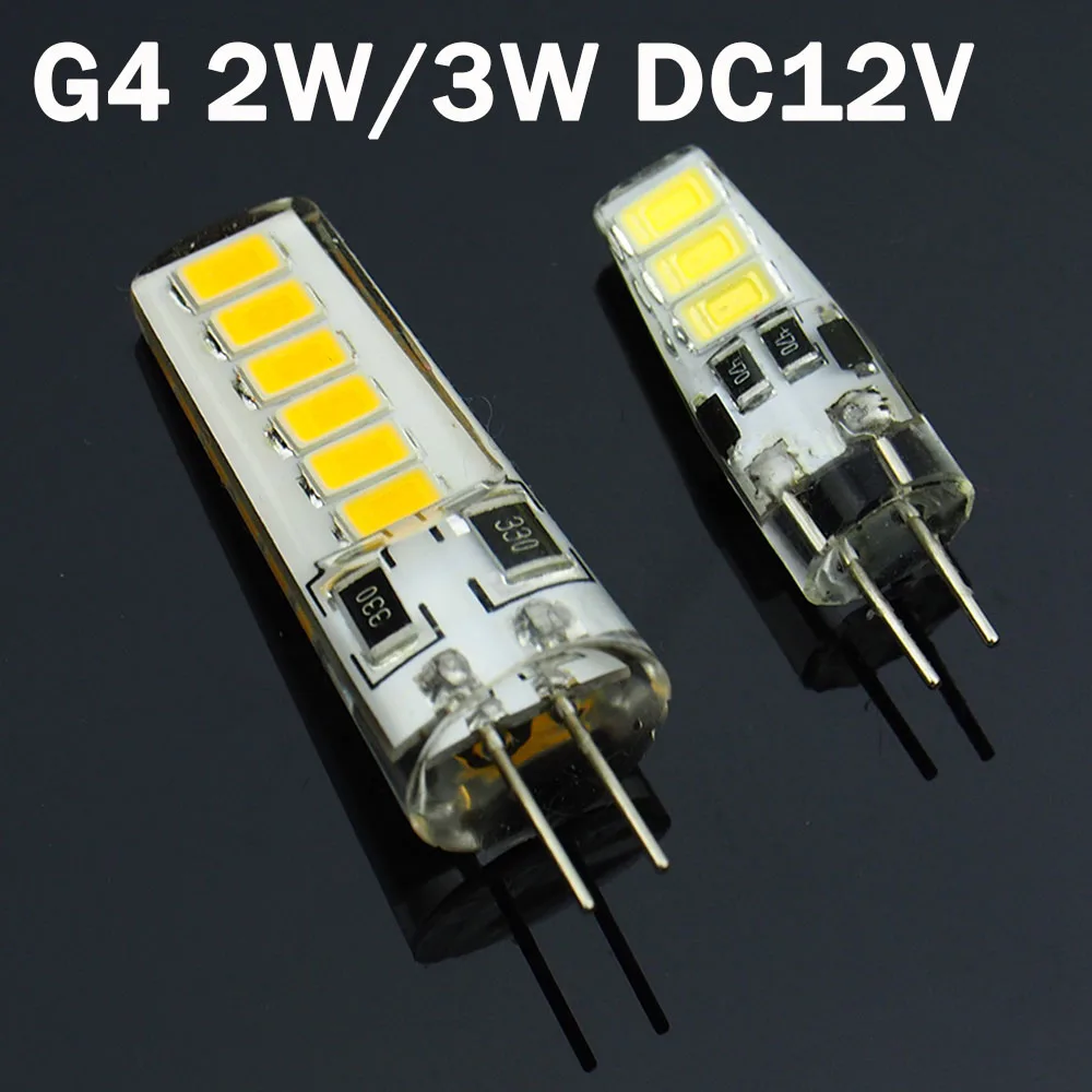 DC12V G4 SMD 5733 Lampada LED Lamp Silicone Light Spotlightbombillas ...