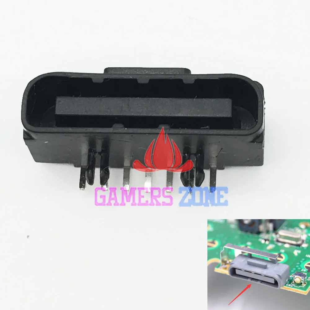 100pcs Black & Grey Repair Replacement Parts Power Charging Socket Plug ...