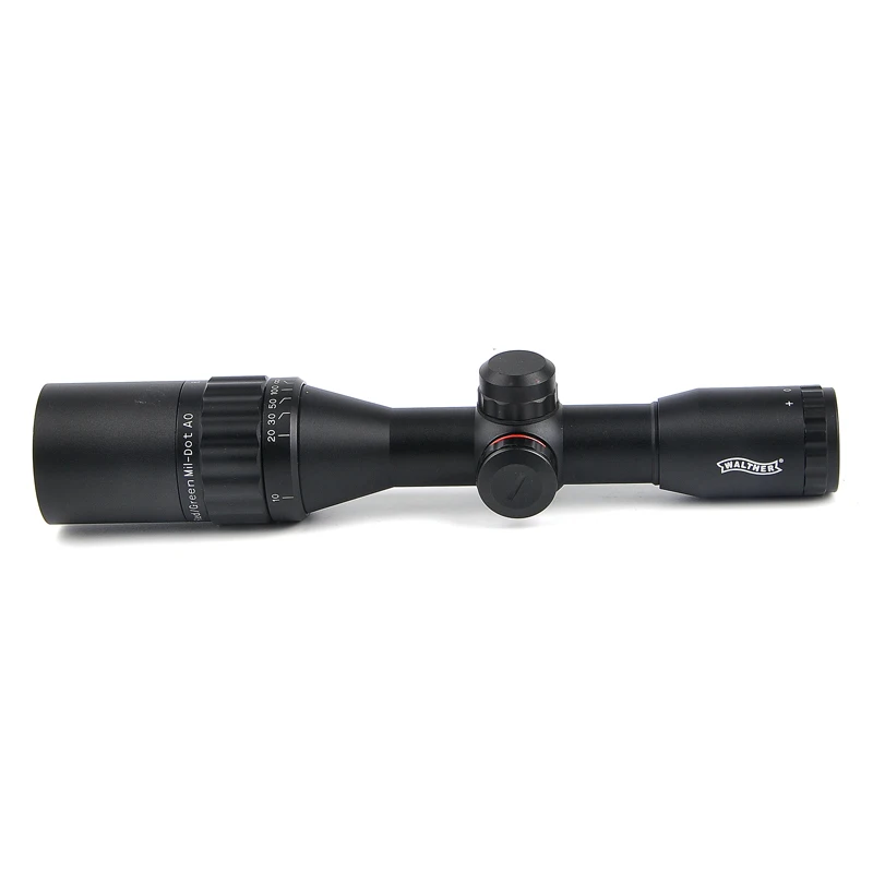WALTHER 6x32 AO Mini Mil-Dot Double Color Illuminated Reticle Hunting ...