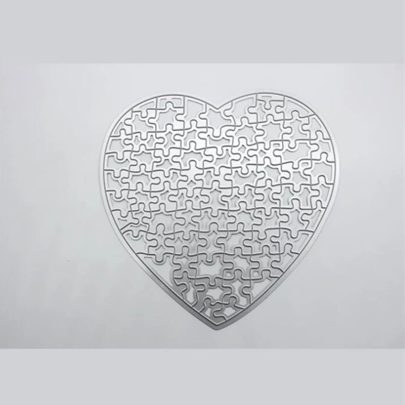 YLCD435 Love Puzzle Metal Cutting Dies For Scrapbooking Stencils DIY ...