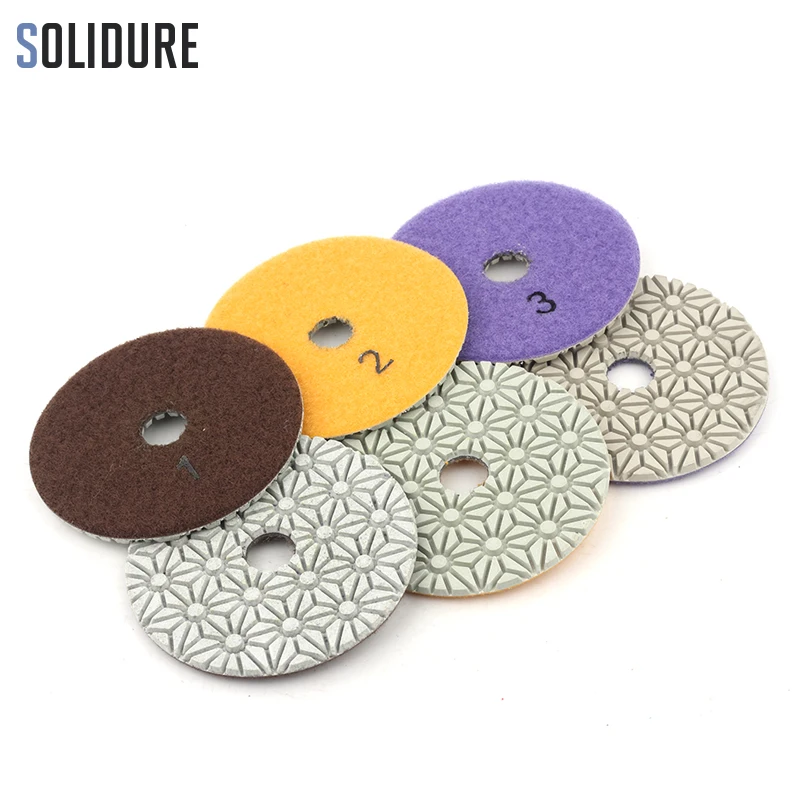 Dry/wet Diamond 3 Step Polishing Pads Diamond Granite Polishing Tool ...