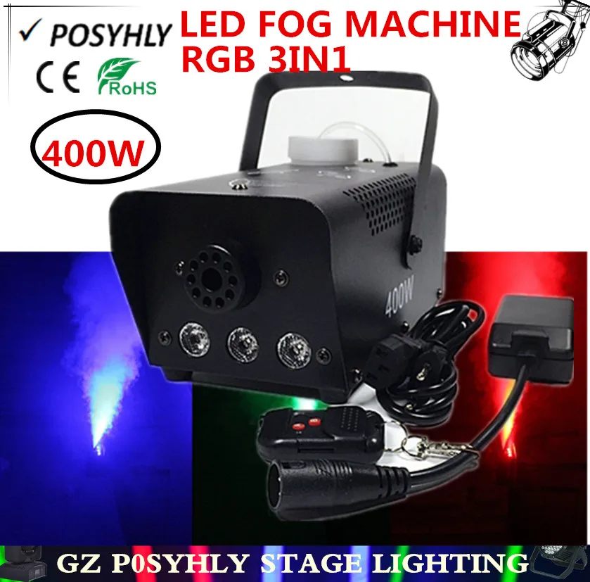 2016 NEW ! Remote LED 400W smoke machine, RGB 3IN1 fog machine ...