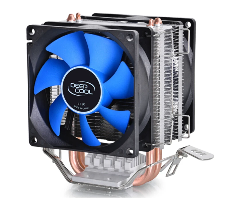 Deep Cool (Frozen Ice Mini Dual Fan)Computer CPU Cooler 80mm Cooling ...