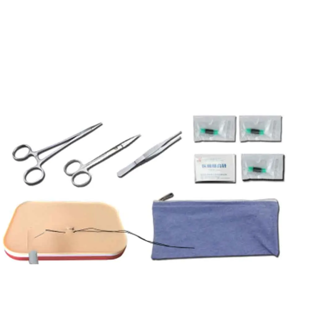 8pcs/set Suture Training Kit medical skin model Simple range suture kit ...