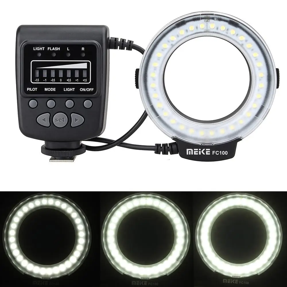 Meike Fc100 Led Macro Ring Flash Photo Speedlite Light For Canon 5d ...