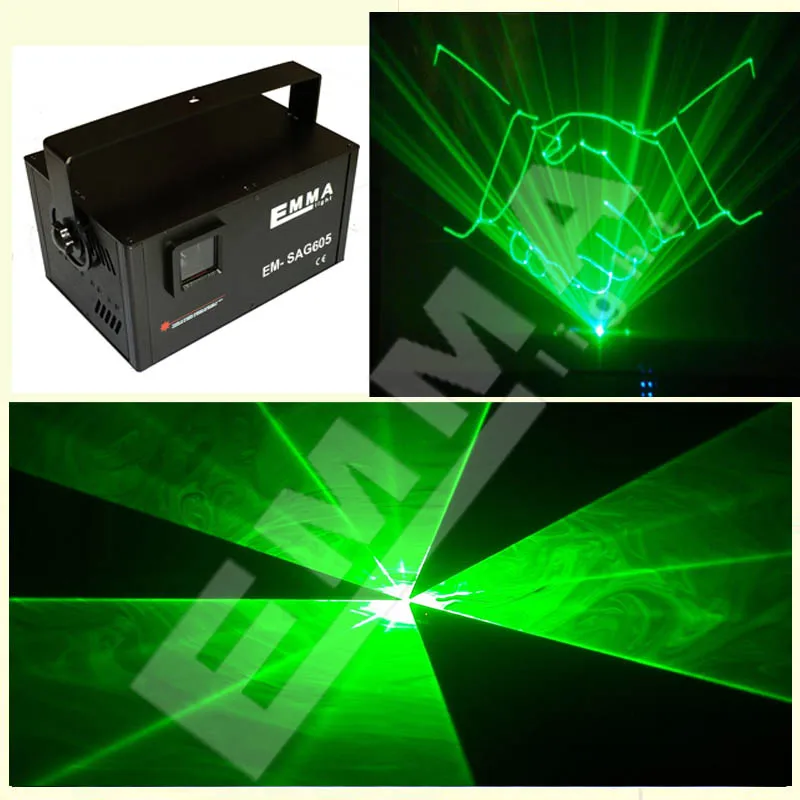 Wholesale DHL shipping green animation laser light Lazer luz show 500mW ...