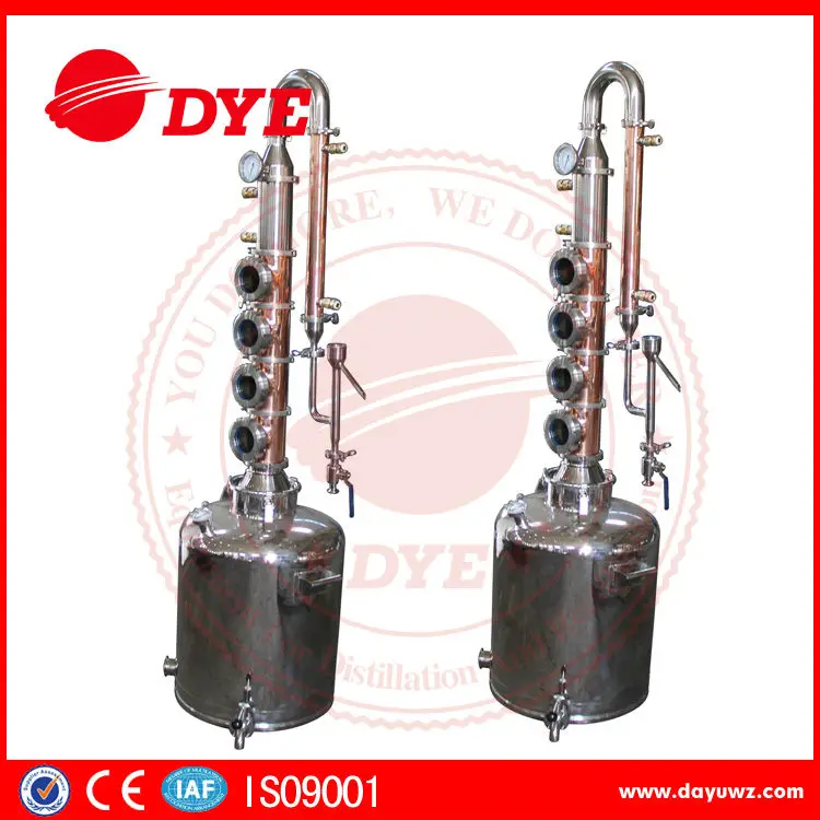 Best seller alcohol distillation column 100L copper alcohol home still ...