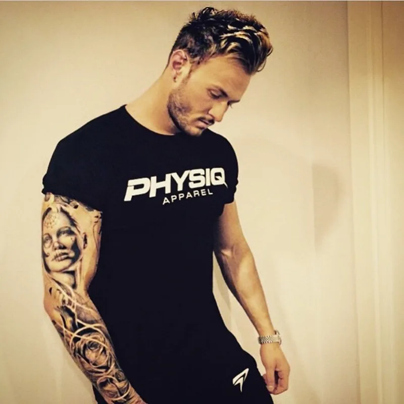 PHYSIQ camisetas de algodón para hombre, ropa informal de manga corta ...