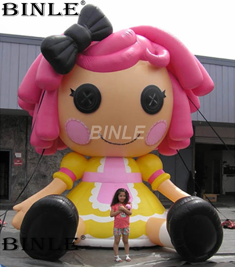 Customized 5mH sitting lovely inflatable cartoon characters inflatable ...