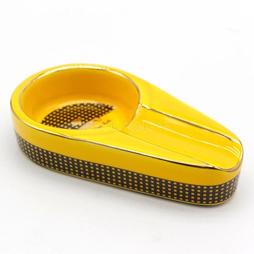 Round Ceramic Mini Ashtray Travel Cigar Ash Tray Portable Table ...