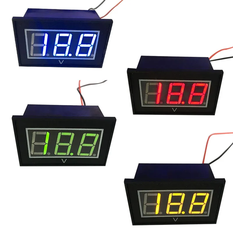 Mini Waterproof Voltage Indicator 0.56in 2 Wire LED Digital Display ...