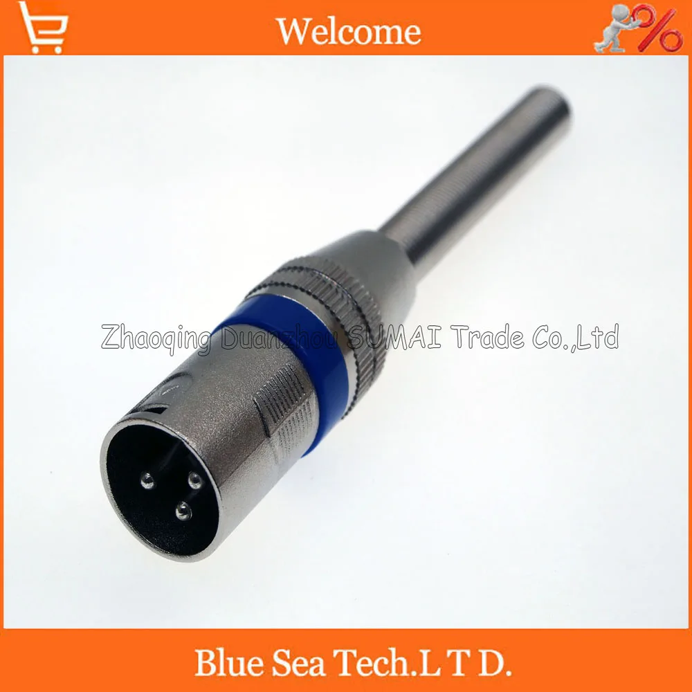 10 Pcs Ktv Audio Mic Connector Xlr 3 Pin Male J3p Xlr Microphone Plug ...