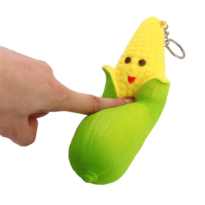 2018new Squishy Smiley Cute Corn Scented Charm Slow Rising Squeeze ...