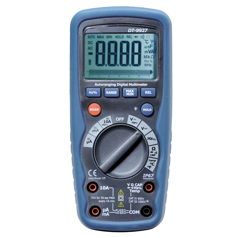 digital multimeter auto range with Current voltage resistance test ...