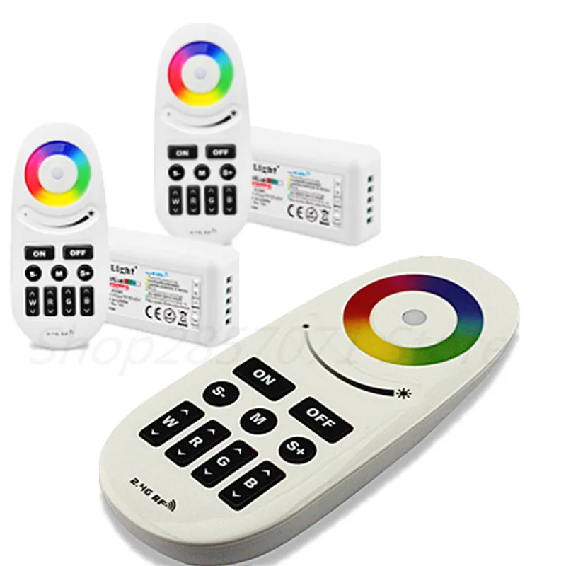 Mi Light Manual & Auto Adjustable RGBW LED Strip Controller DC 12V 24V ...