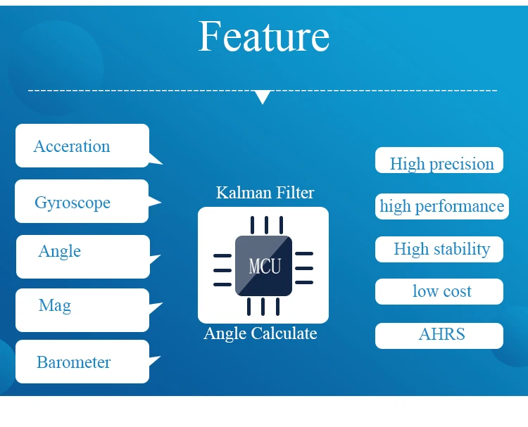 Bluetooth Инклинометр WT901BLE MPU9250 акселерометр+ гироскоп ...