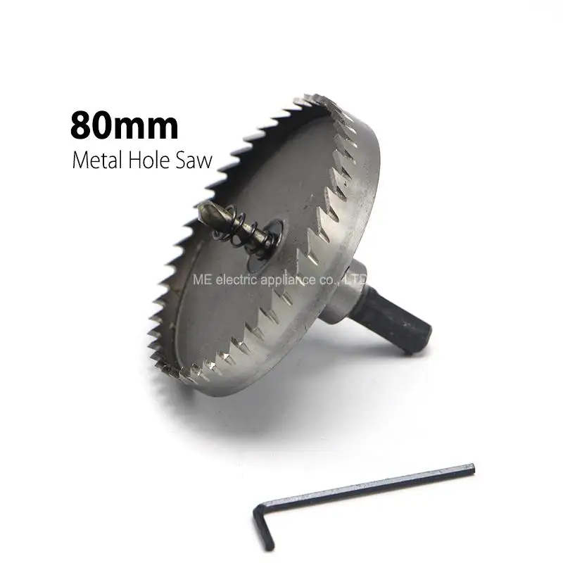 1Pc 80mm 3.15" Core Drill Bit Metal Hole Saw High Speed Steel Core ...
