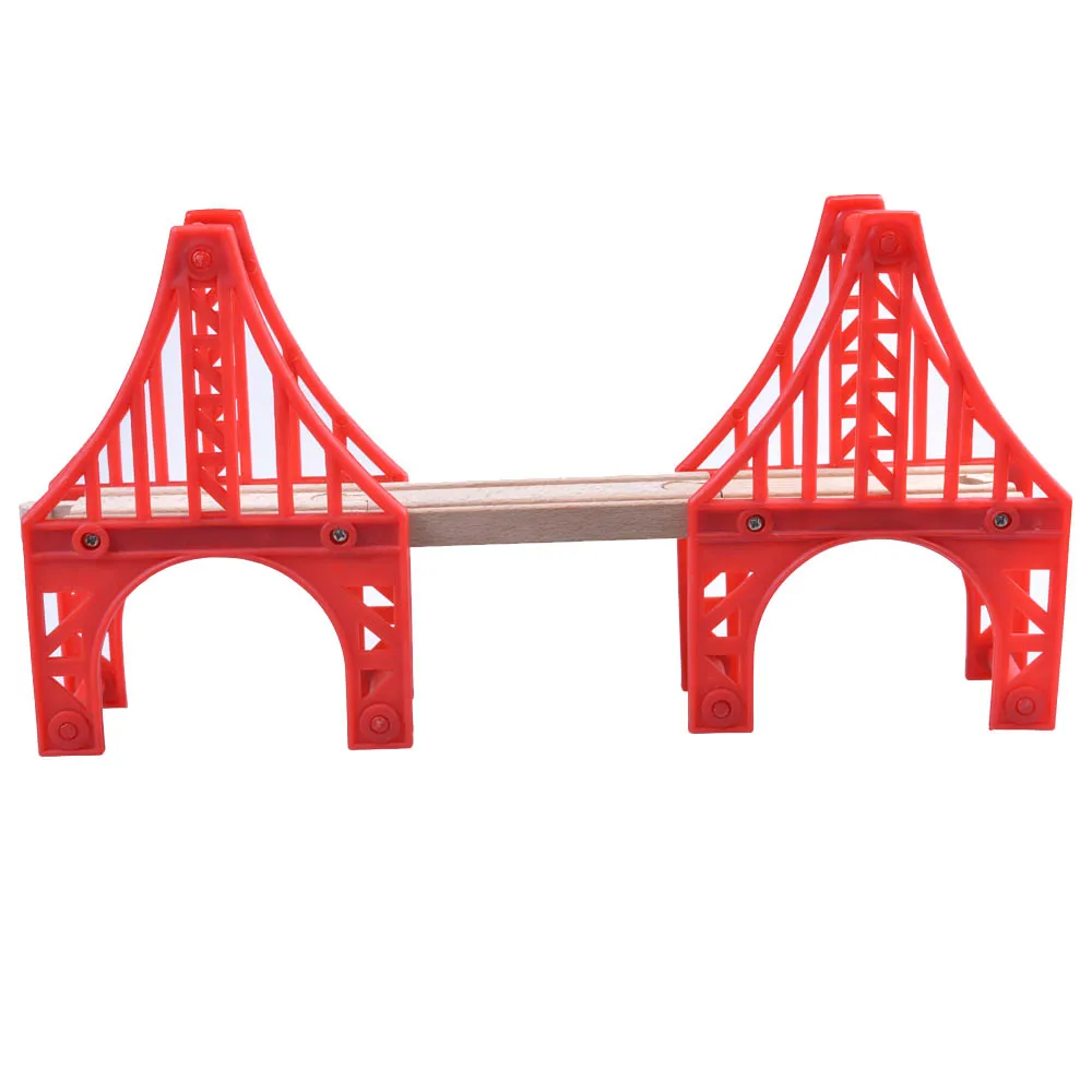 3pcs/set High quality Beech wood railway train Track toys Europe style ...