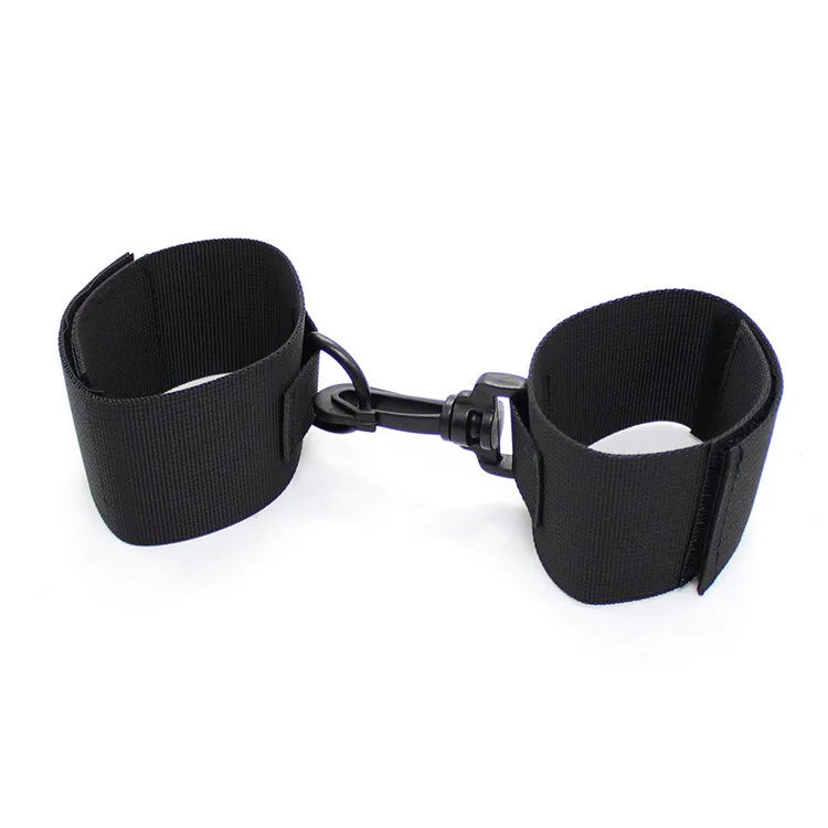 Black Hand Cuffs, Nylon Sexy Hand cuff with Velcro Stick, Fashion Hand ...