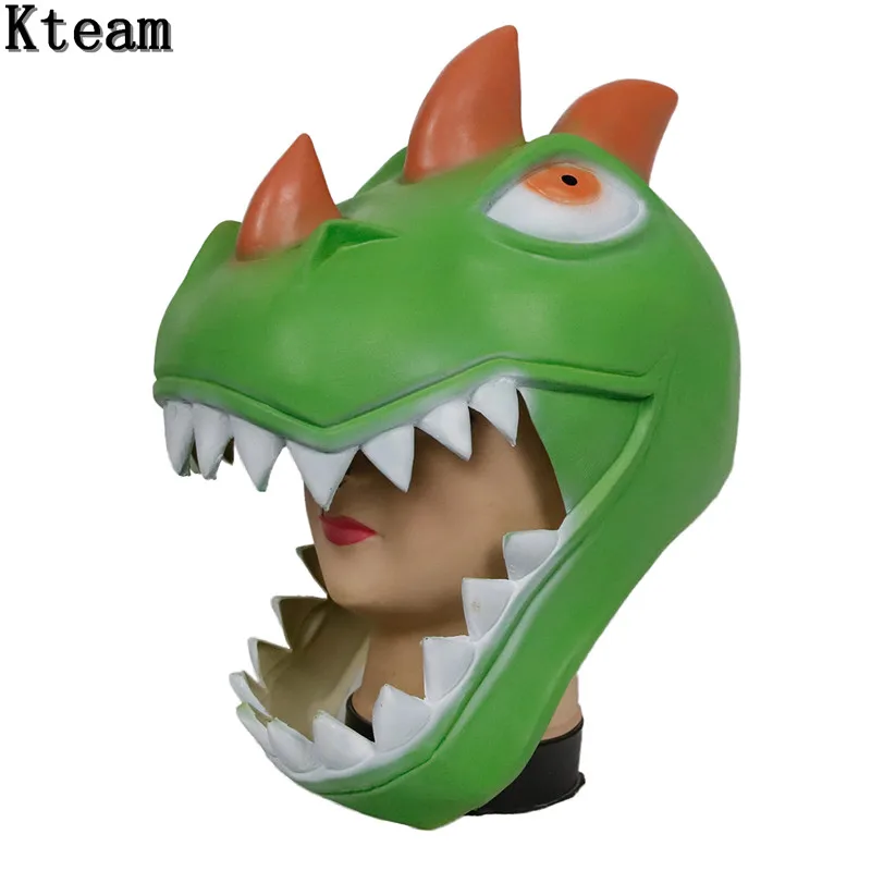 Top Grade Scary T-Rex Mask Halloween Realistic Jurassic World Dinosaur ...