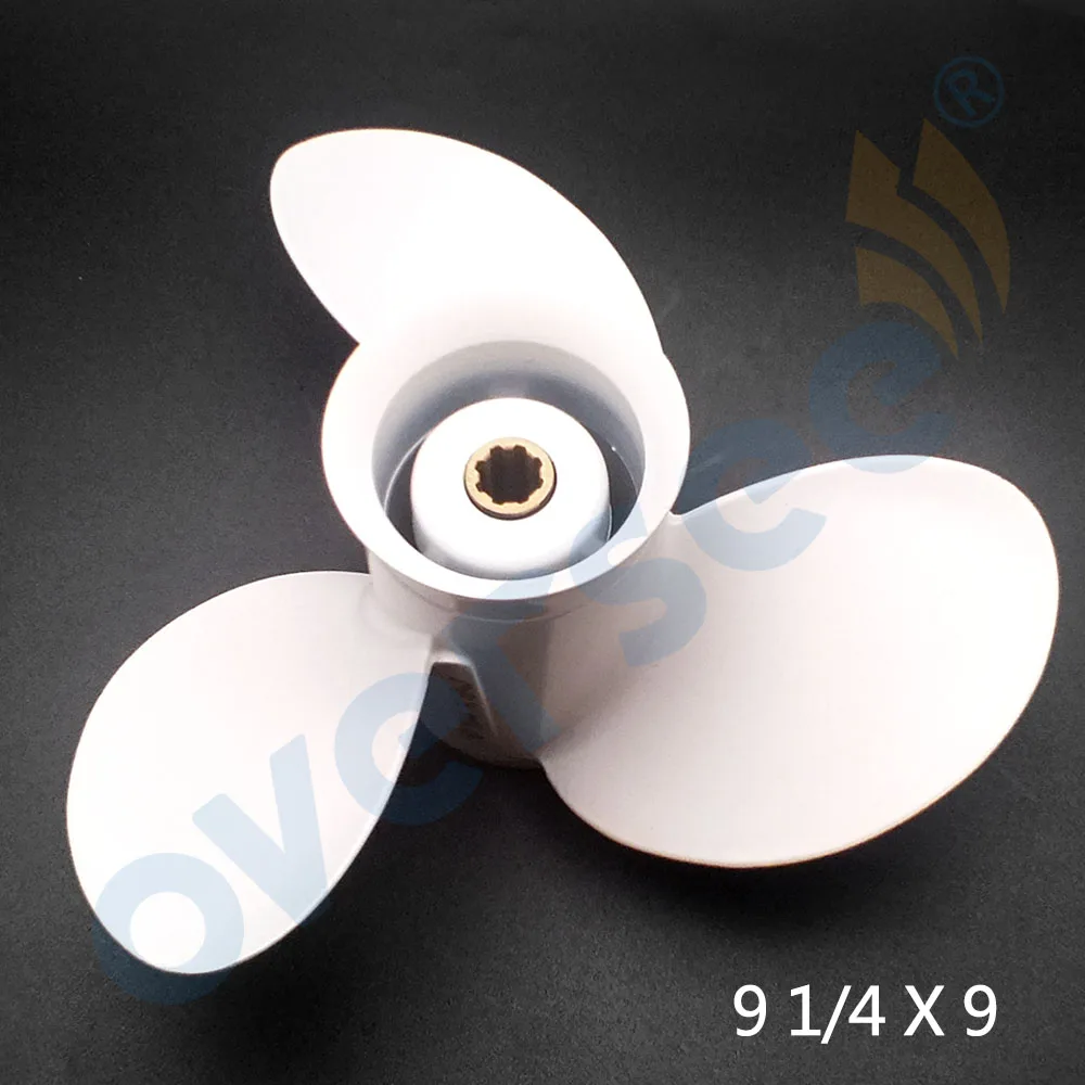 683 45945 00 EL Aluminum Propeller 9 1/4x9 J for Yamaha 9.9HP 15HP ...