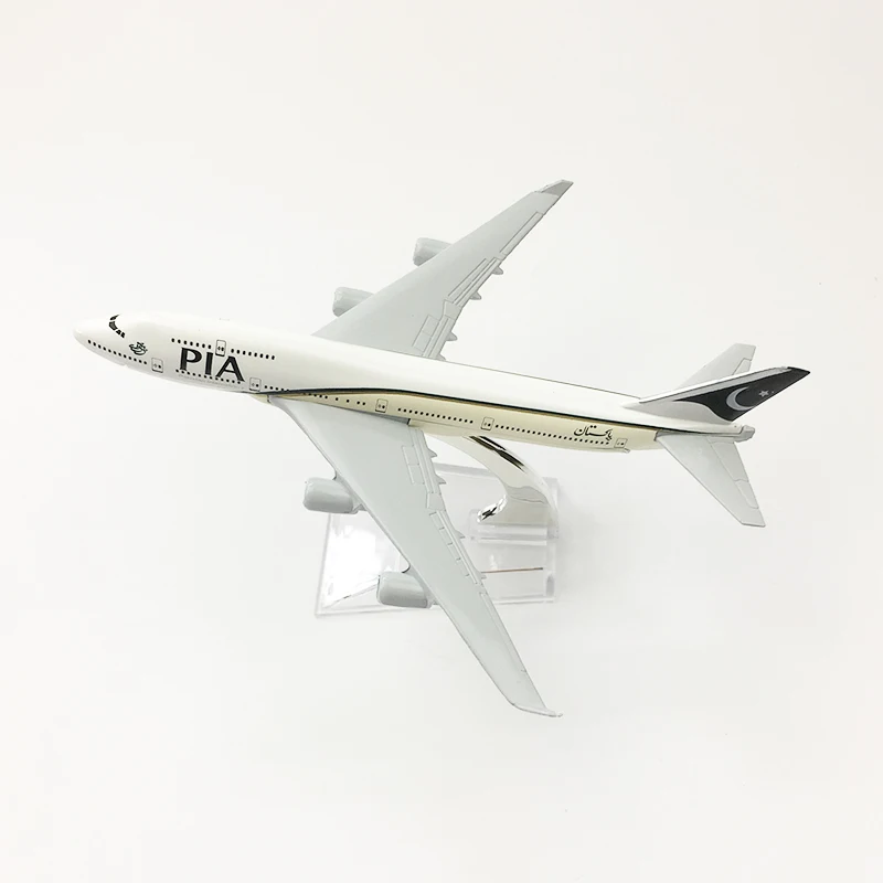 16cm Pakistan Airlines Airplane Model Boeing 747 Metal Diecast Aviation ...