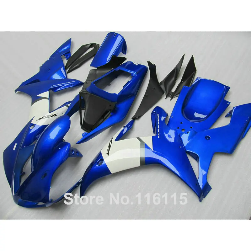 Fairing Kit For Yamaha R1 2002 2003 White Black Blue Fairings Full ...