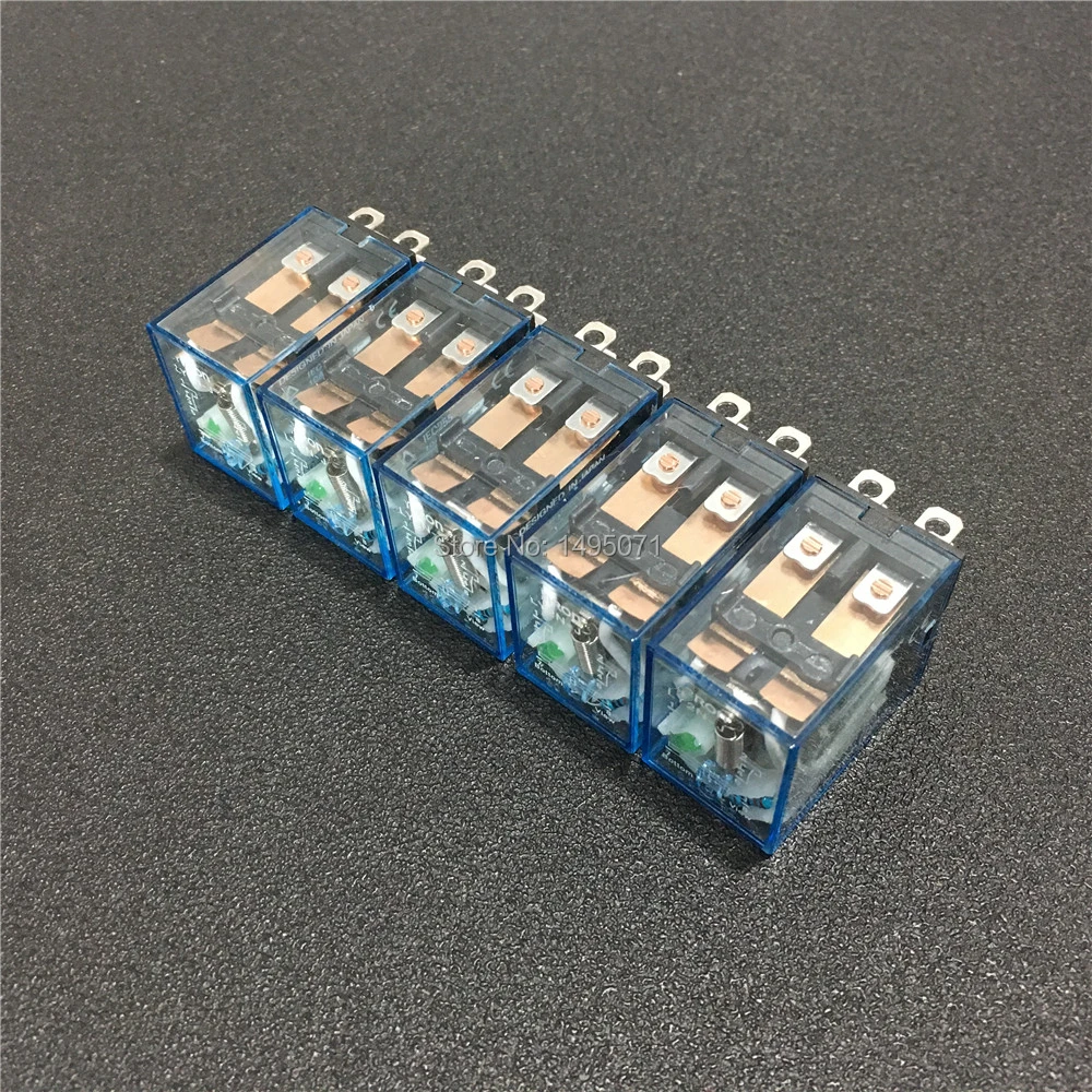 5pcs LY2NJ 12VDC 24VDC 110VAC 220VAC Coil Power Relay Mini General Purpose Relay 8 Pins DPDT 10A ...