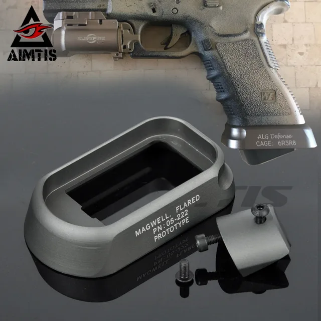 AIMTIS Tactical ALG Defense Magwell For Pistol Airsoft Gen3 Glock 17 ...