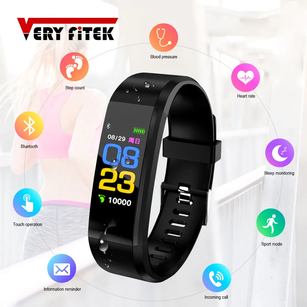 Fitness Running Walking Tracker | Smart Sports Band | Pedometer Watch ...