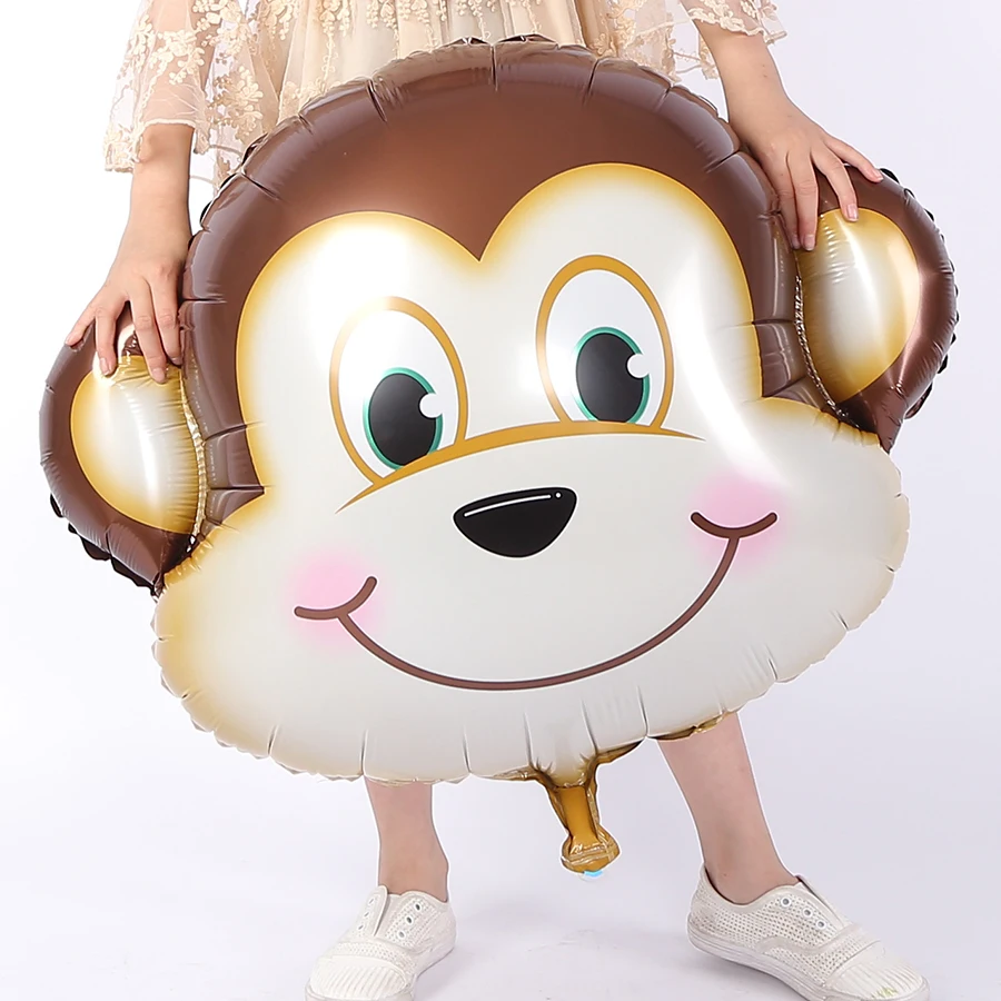 Cute-Monkey-Balloon-Cartoon-Foil-Birthday-Party-Balloon-Airwalker ...
