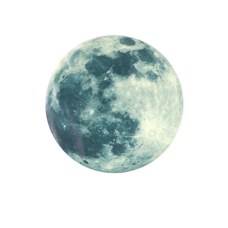 30cm Light Luminous wallpaper Home Room Luminous Moon Wall treatment ...