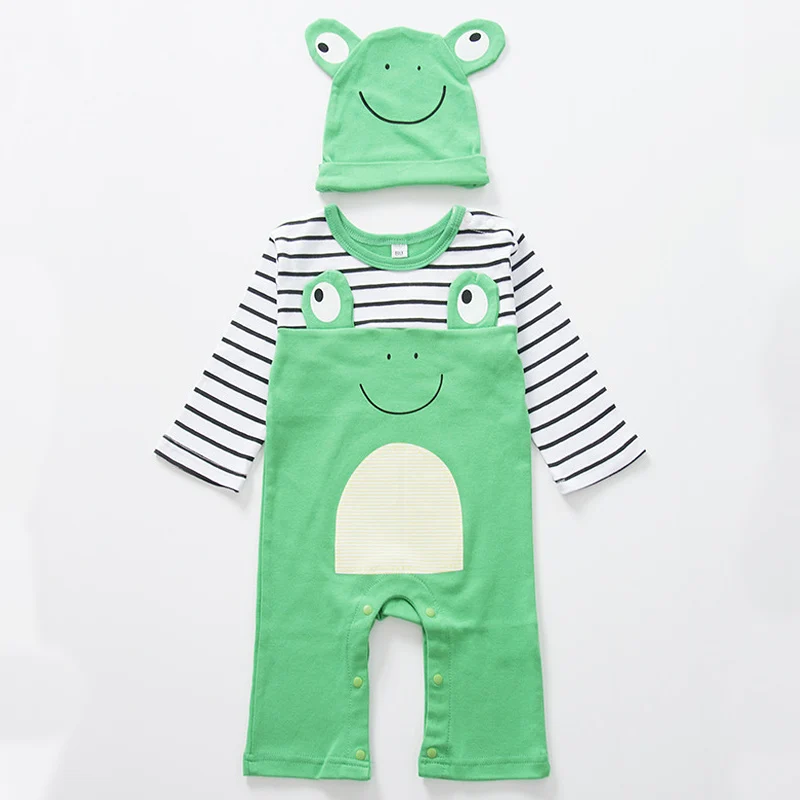 Baby-Boys-Girls-Clothes-Frog-Animal-Costume-Romper-Striped-Long-Sleeve ...