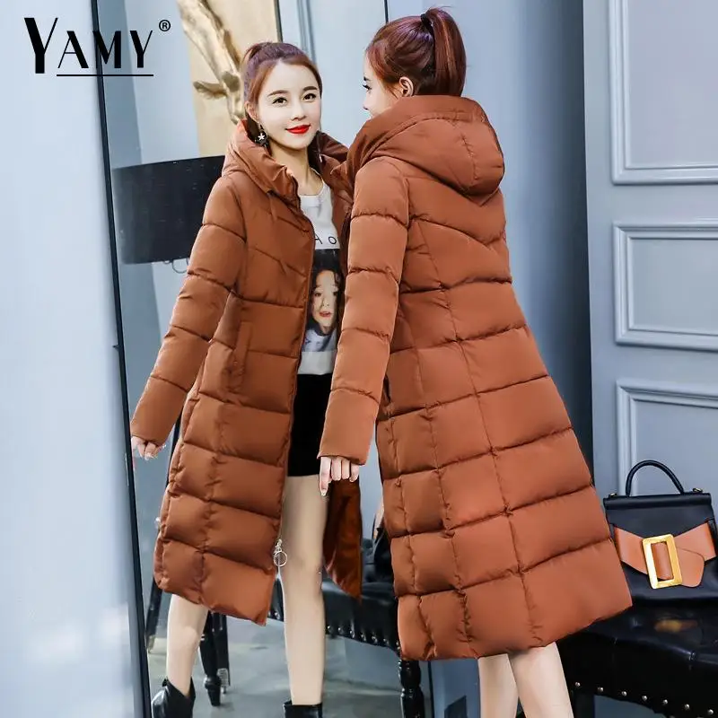 4XL winter jackets women hooded parkas thick warm long Down jacket ...