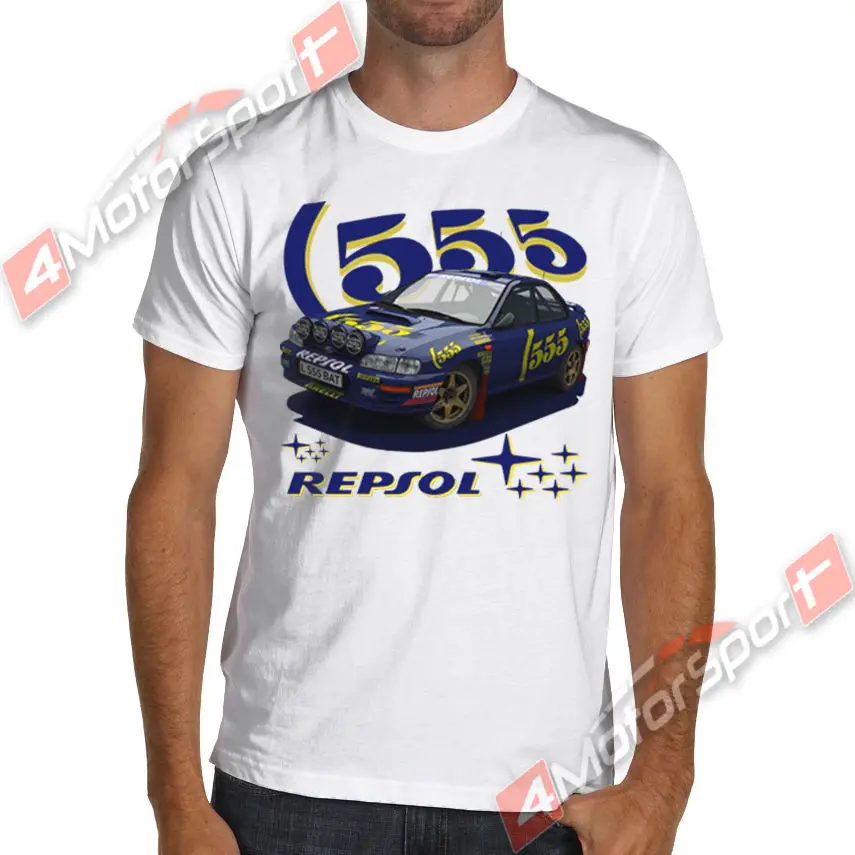 Wrc Rally Impreza WRX Sti GC8 555 T Shirt Colin McRae Short Sleeve Plus ...