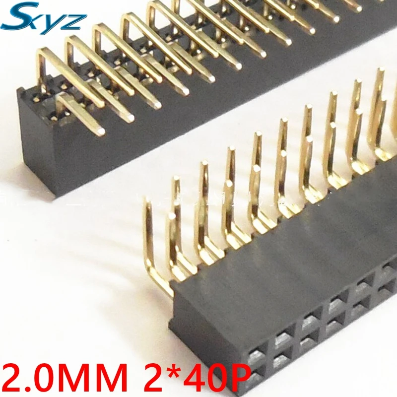 Aliexpress.com : Buy 10pcs 40 Pin 2x40 Double Row Female 2.0mm ...