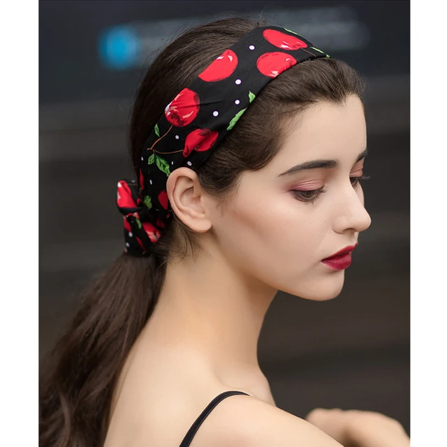 Rockabilly Hair Bandana Hair Down