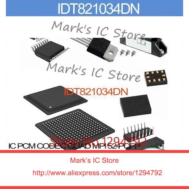IDT821034DN IC PCM CODEC QUAD MPI 52 PQFP IDT821034 , 821034 IDT8210 ...